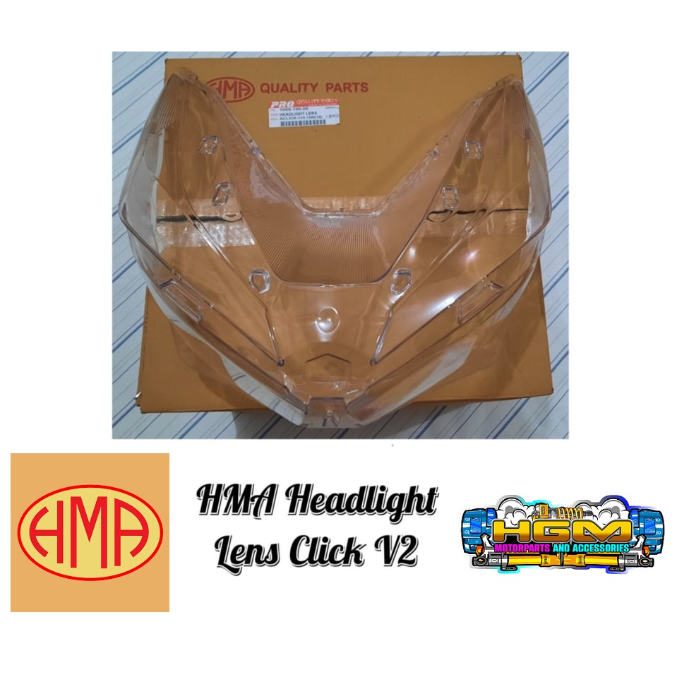 HEADLIGHT LENS HONDA CLICK 125i / 150i V2 GAME CHANGER | HMA | Shopee ...