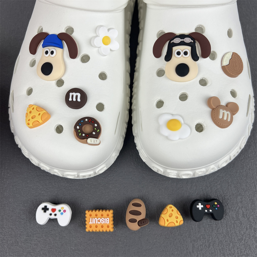 set14pcs Cute Cartoon Wallace Gromit design Charm Suitable for DIY Shoe ...