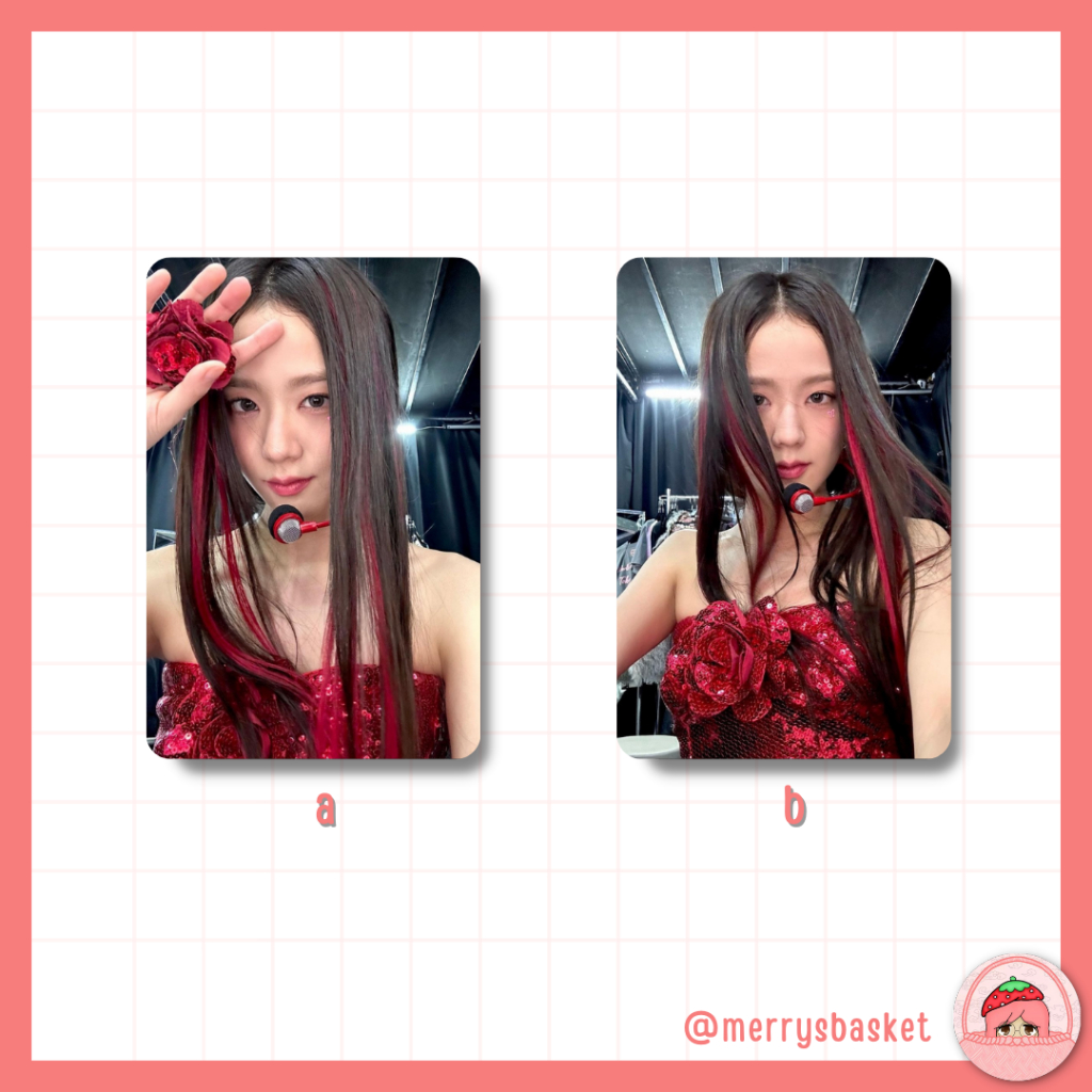BLACKPINK JISOO ME ALBUM FLOWER IG SELFIE PC PHOTO CARD UNOFFICIAL ...