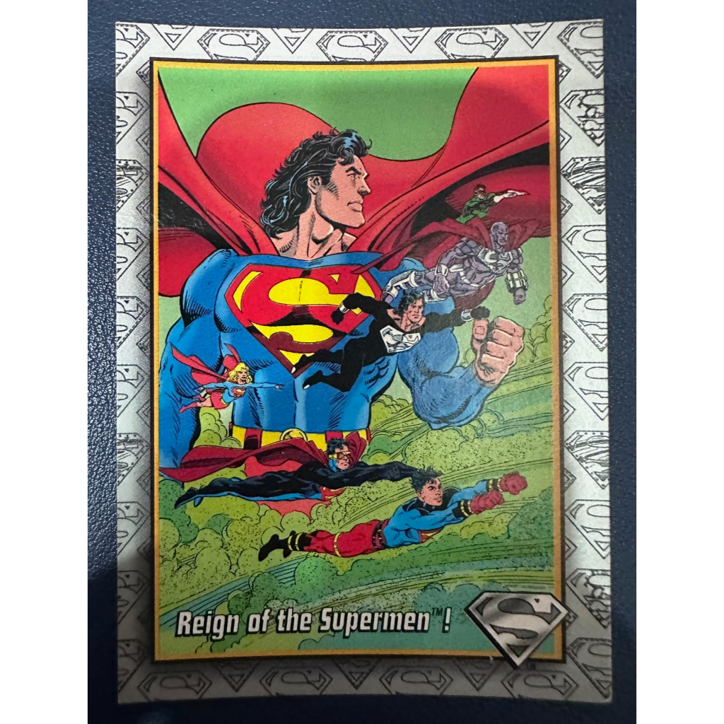 1993 The Return of Superman Cards #1 - Steel Eradicator Superboy Cyborg ...