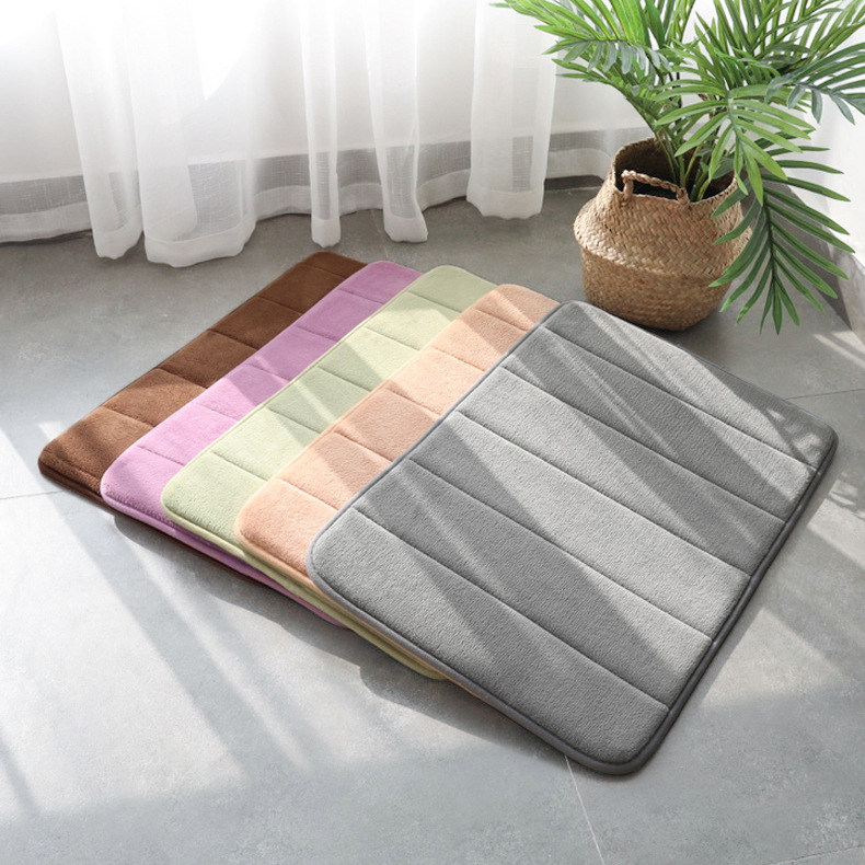 Memory Foam Absorbent Bathroom Bedroom Floor Shower Rug Non-slip ...
