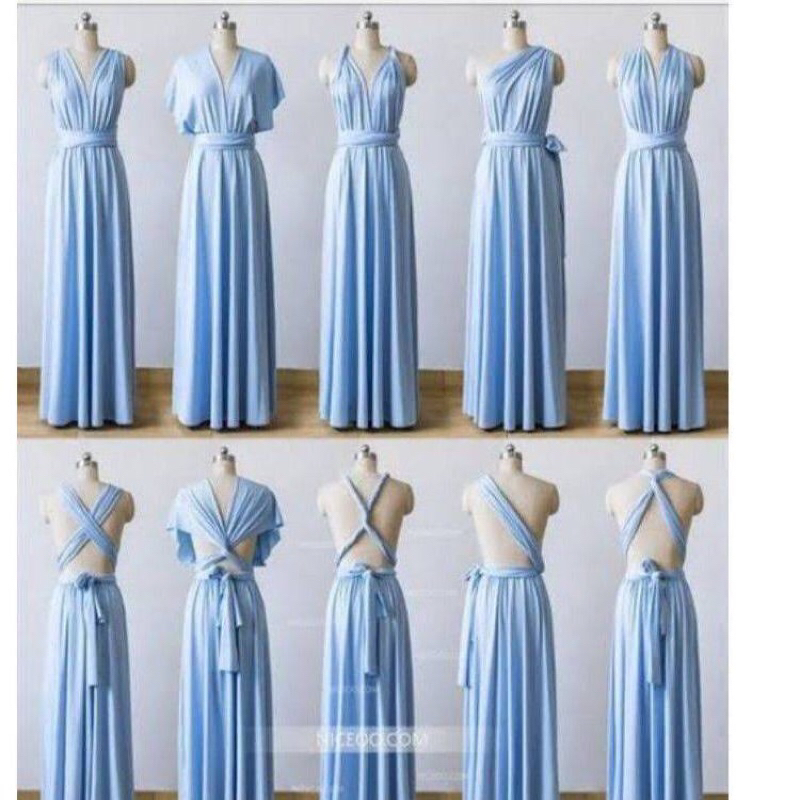 light blue infinity dress | Shopee Philippines
