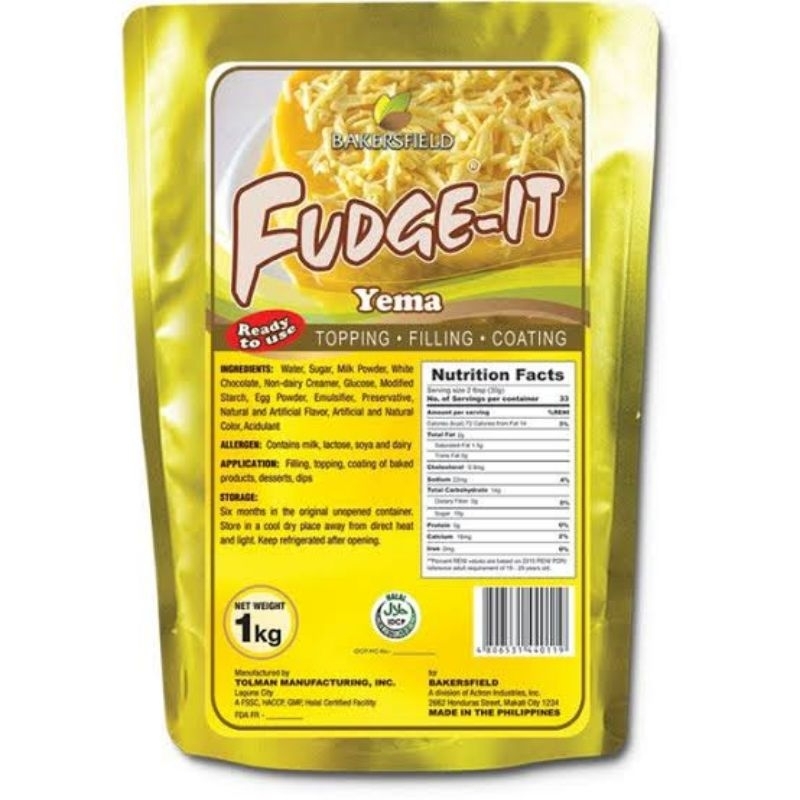 Bakersfield Fudge-it - Chocolate Caramel Yema Ube 1kg Fudge It Topping ...