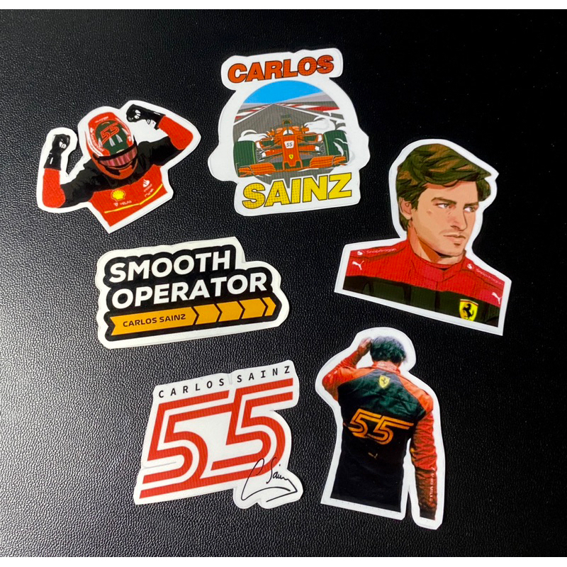 Charles Leclerc and Carlos Sainz Waterproof Stickers | Shopee Philippines