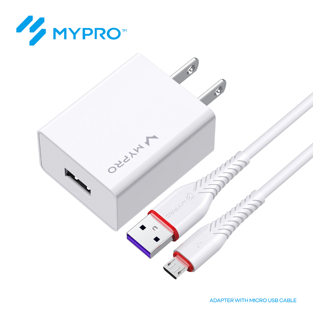 MYPRO C43 2.1A USB Wall Charger With Charging and Data Cable | Shopee ...