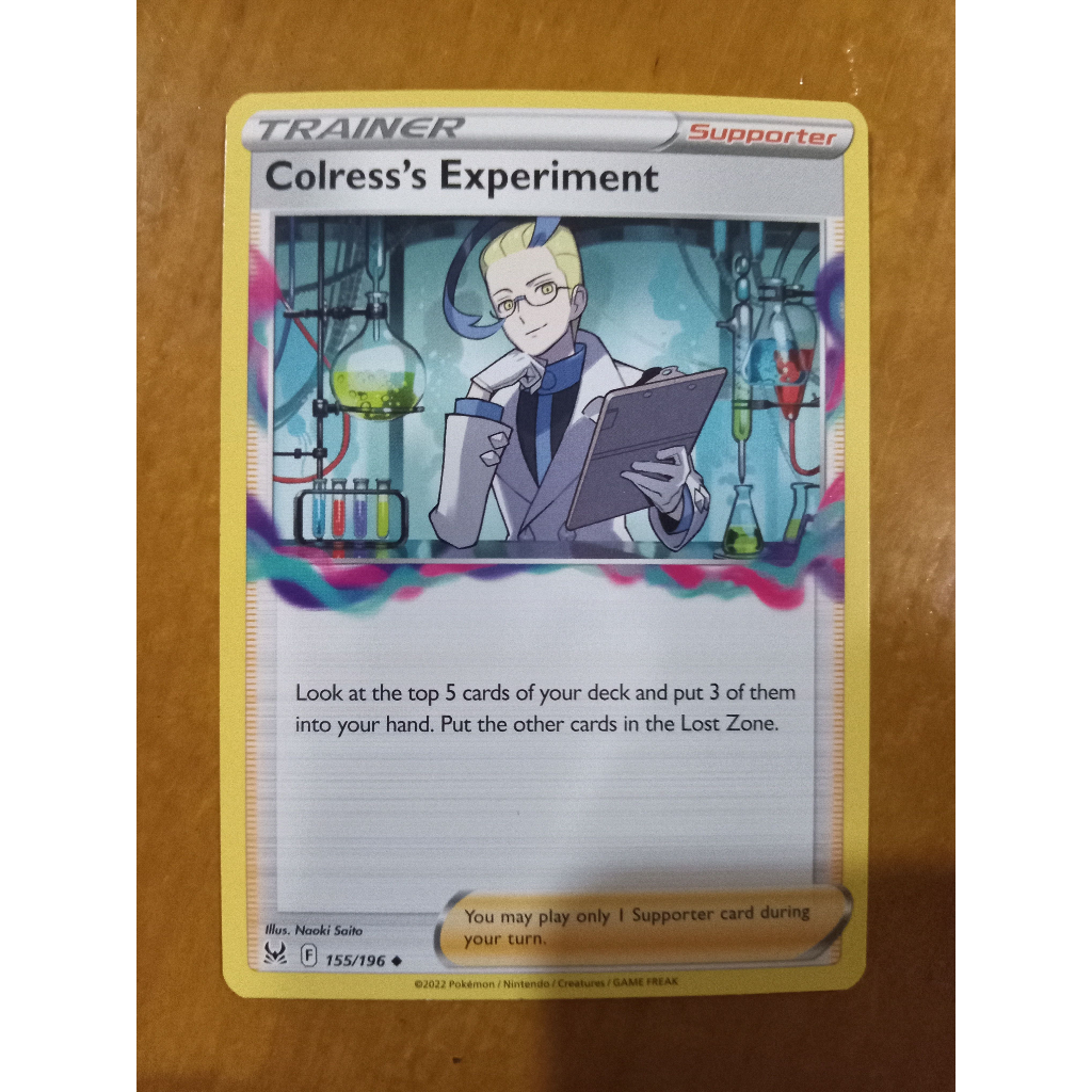 Colress's Experiment 155/196 Uncommon Pokemon TCG Standard English Lost ...