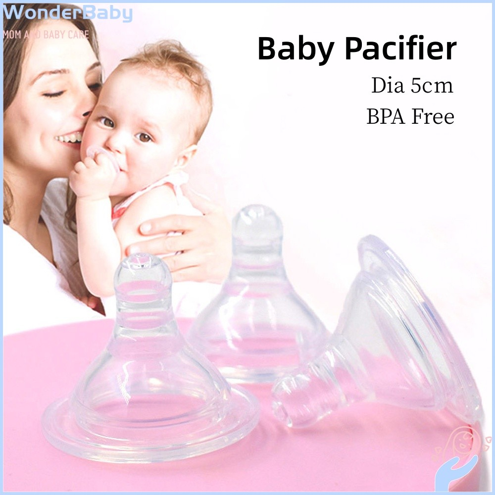 Wonderbaby Standard Pacifier Silicone Bottle Breast Milk Nipple 5cm ...