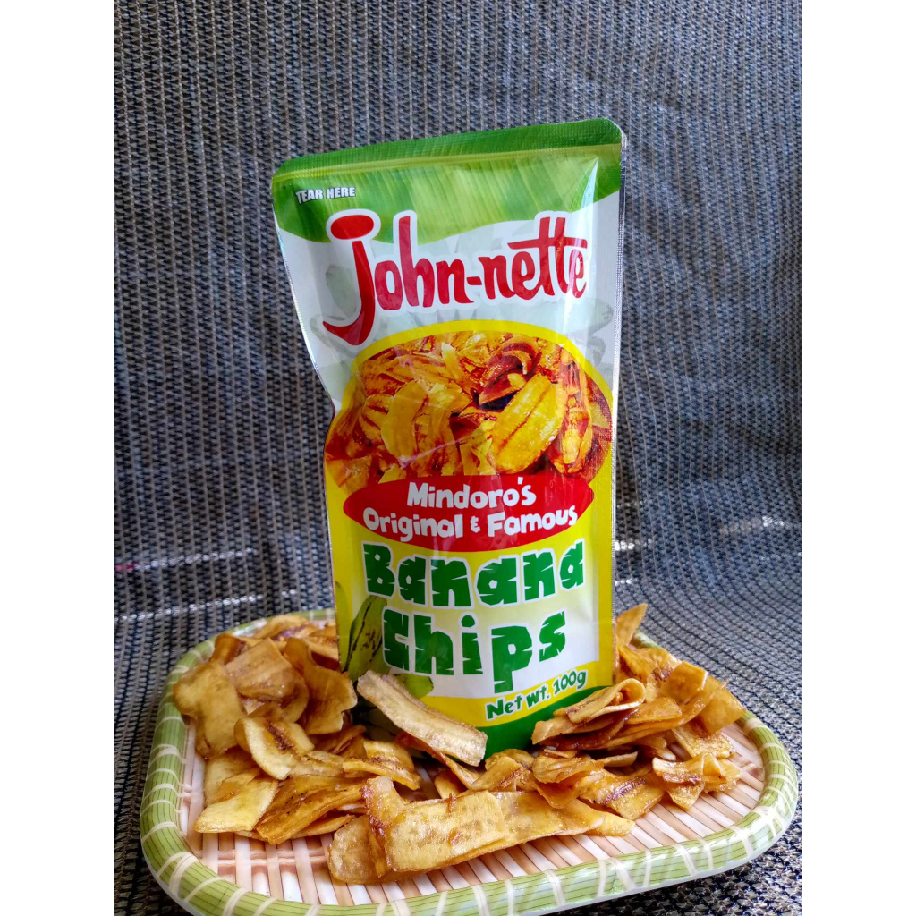 John-Nette Banana Chips Crisps Crackers Mindoro 100g Pasalubong Native ...