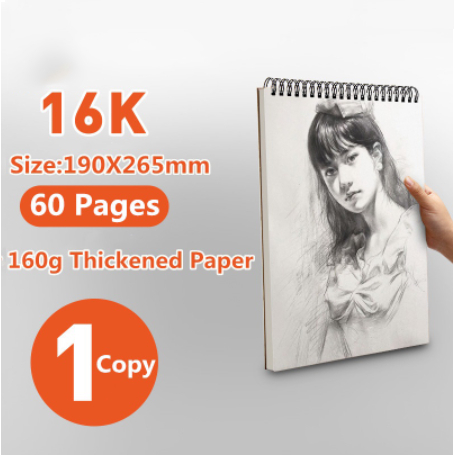 8K/A4/16K/A5 Double Spring Sketch Book Kraft sketchbook sketch pad for painting For Graffiti ...