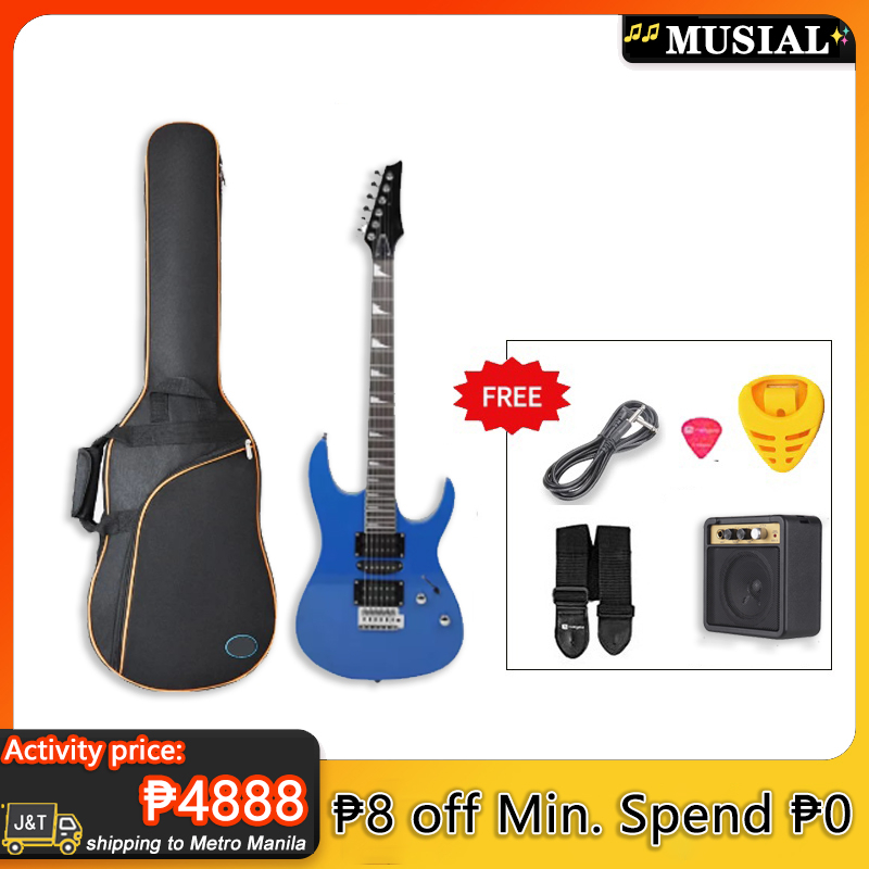 Double Rocker Electric Guitar Professional Metal Electric Guitar With ...