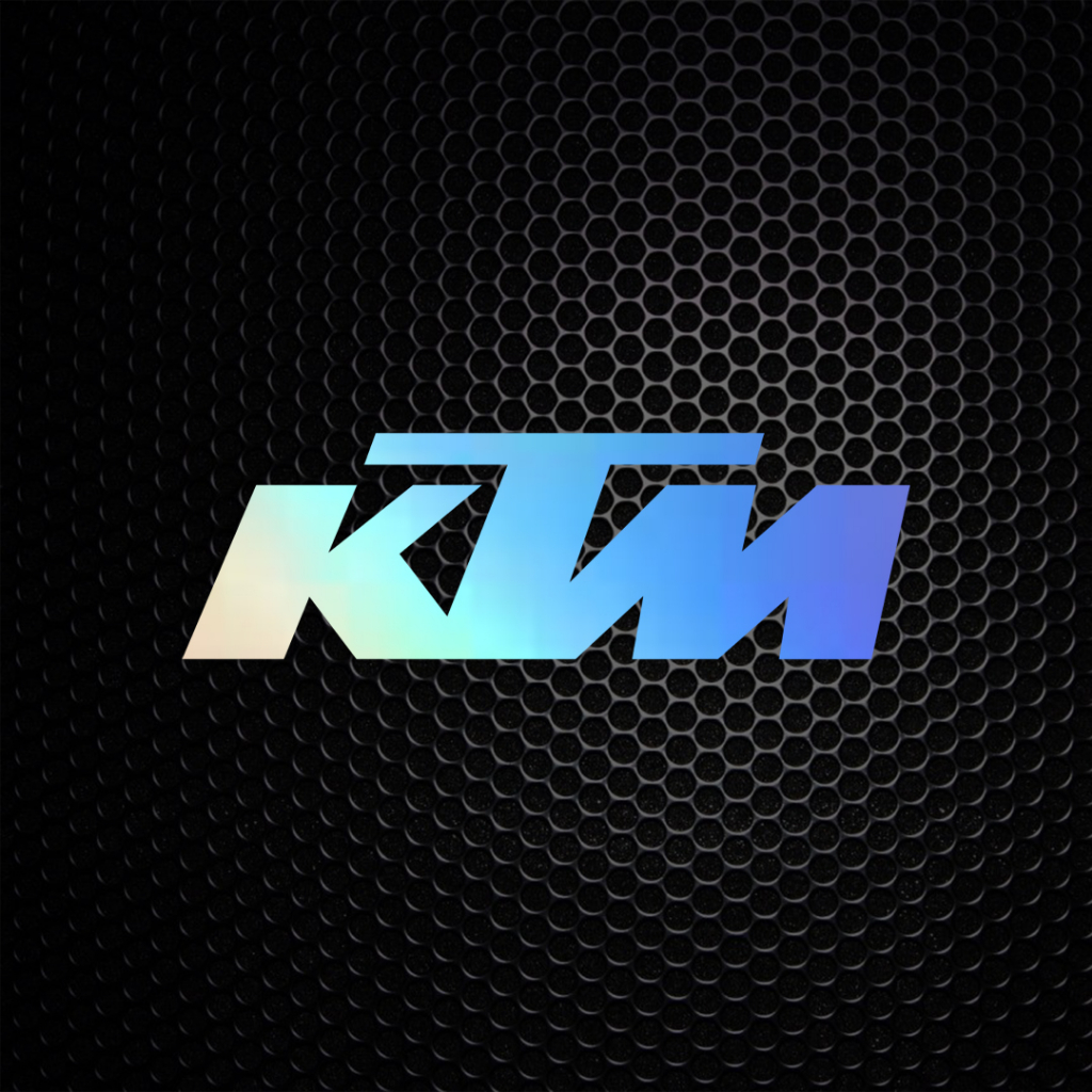 KTM Logo WATERPROOF STICKER VINYL decal for phone, mug, motor, car ...