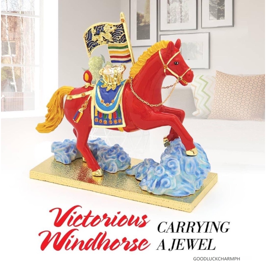Fengshui VICTORIOUS WINDHORSE CARRYING A JEWEL | Shopee Philippines