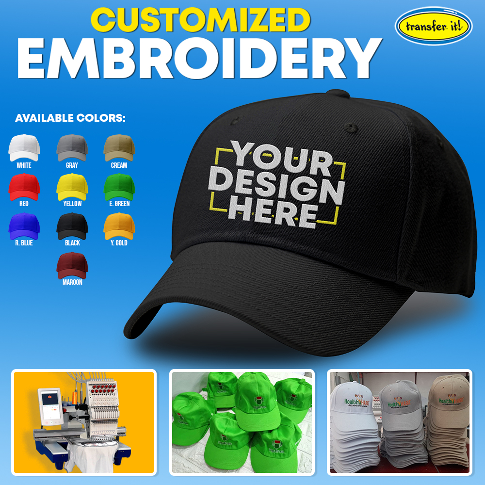 Transfer it YOUR Personalized Customized DIY Embroidery Cap For Men ...