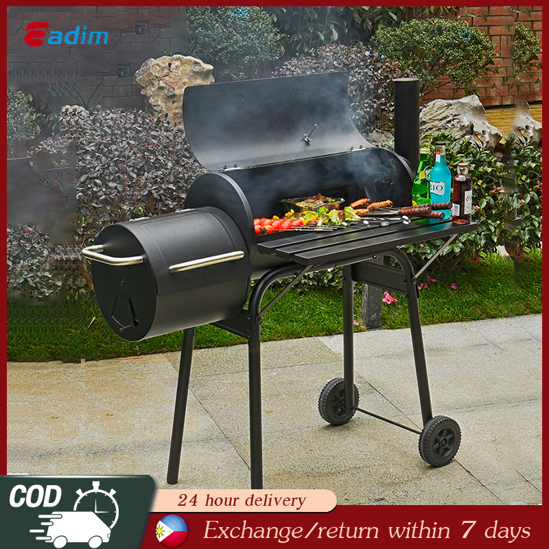 Classic Luxury Charcoal Grill &Smoker -Large Outdoor BBQ Set with Heavy ...