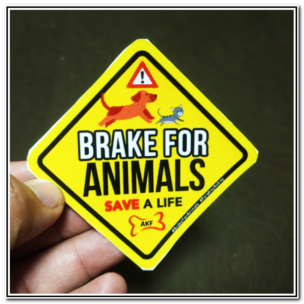 I Brake for Animals Animal Vinyl Sticker Decals Decal Car Outdoor ...