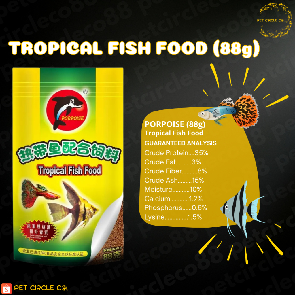 Porpoise Tropical Fish Food (88g) | Shopee Philippines