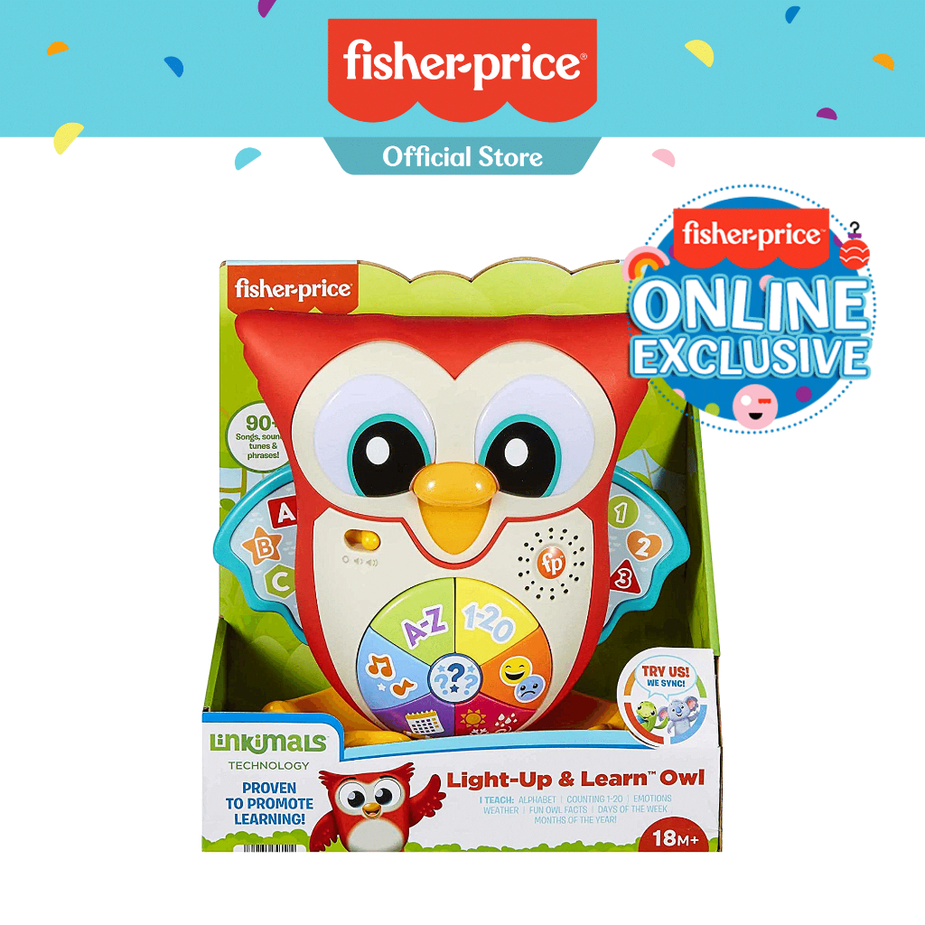 Fisher-Price Linkimals Light-Up & Learn Owl Interactive Musical ...