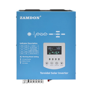 Zamdon Toroidal Hybrid Off-grid Solar Inverter 24V1000W with 40A MPPT ...