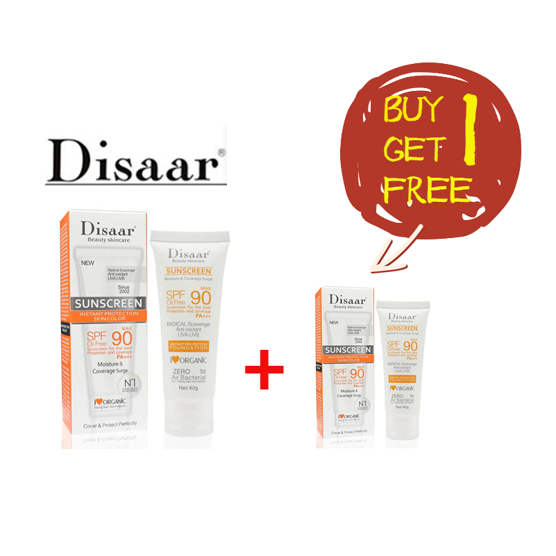 Buy 1 Take 1 Disaar Facial Body Sunscreen Cream SPF 90 PA+++ Moisturizing Skin Protect Sunblock ...