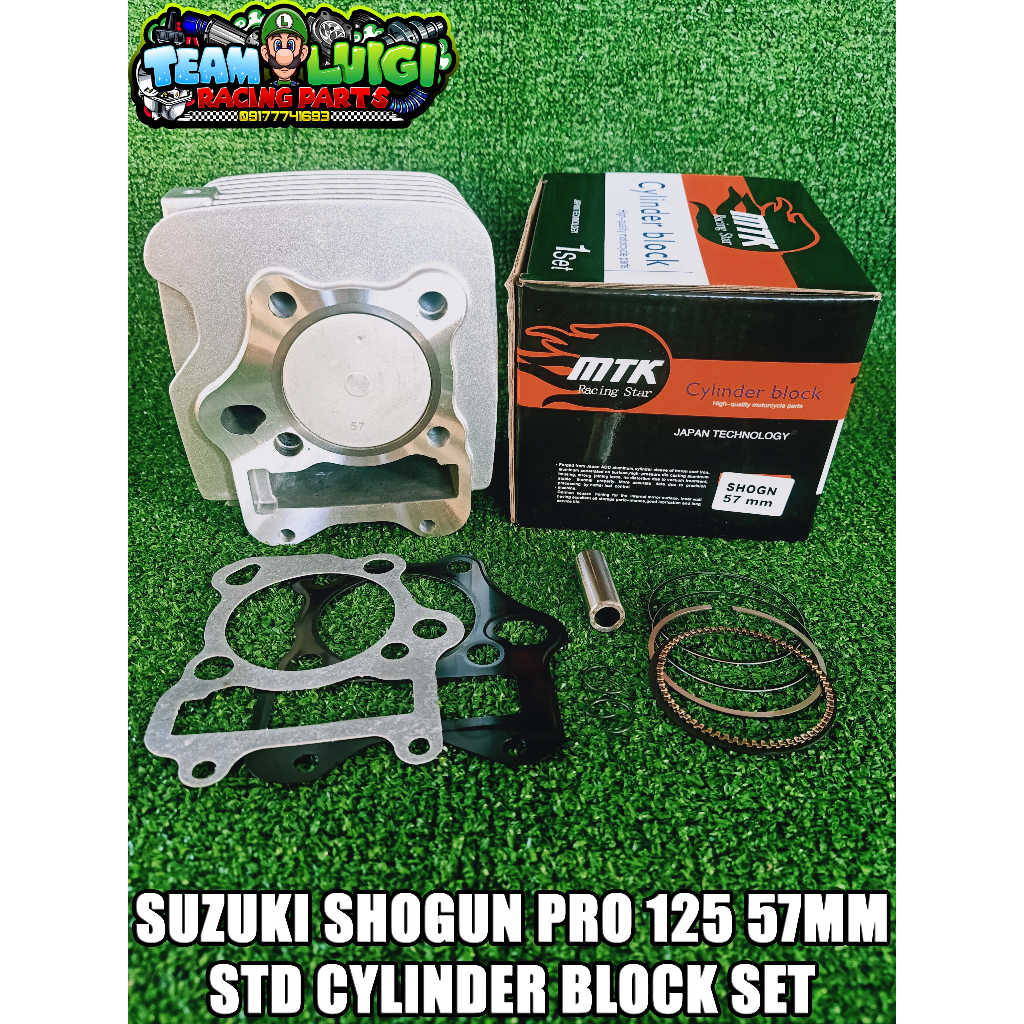 MTK CYLINDER BLOCK SET FOR SUZUKI SHOGUN PRO 125 57MM | Shopee Philippines