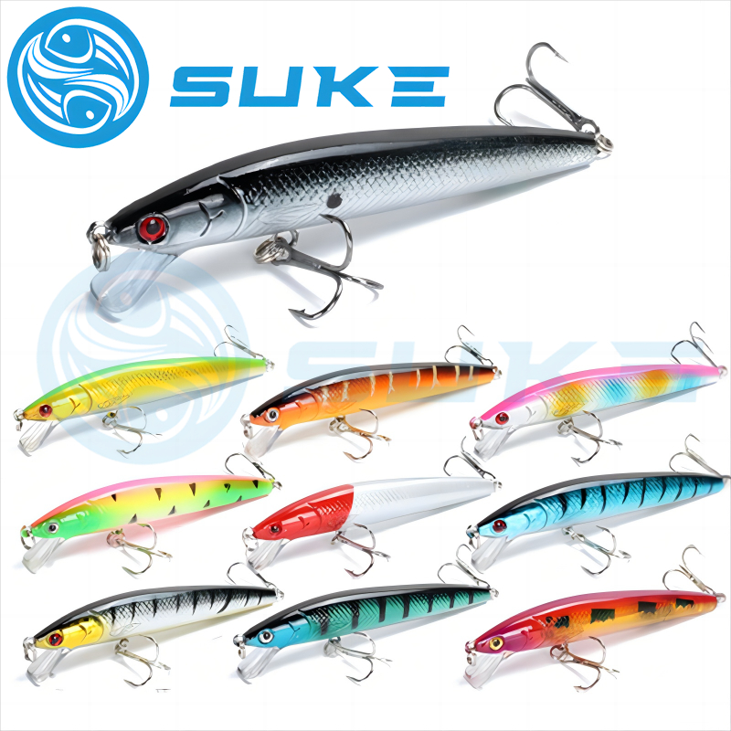 SUKE Fishing Lure Fishing Bait Minnow Lure Hard Bait 8.5g 95mm Saltwate ...