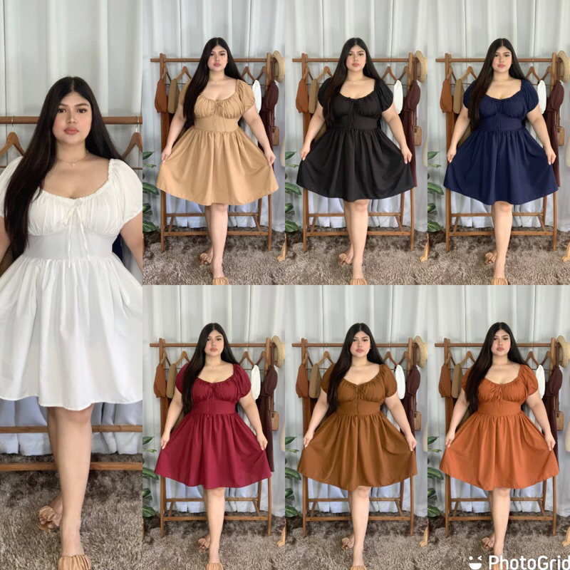 PLUS SIZE: MERIDA DRESS | Shopee Philippines