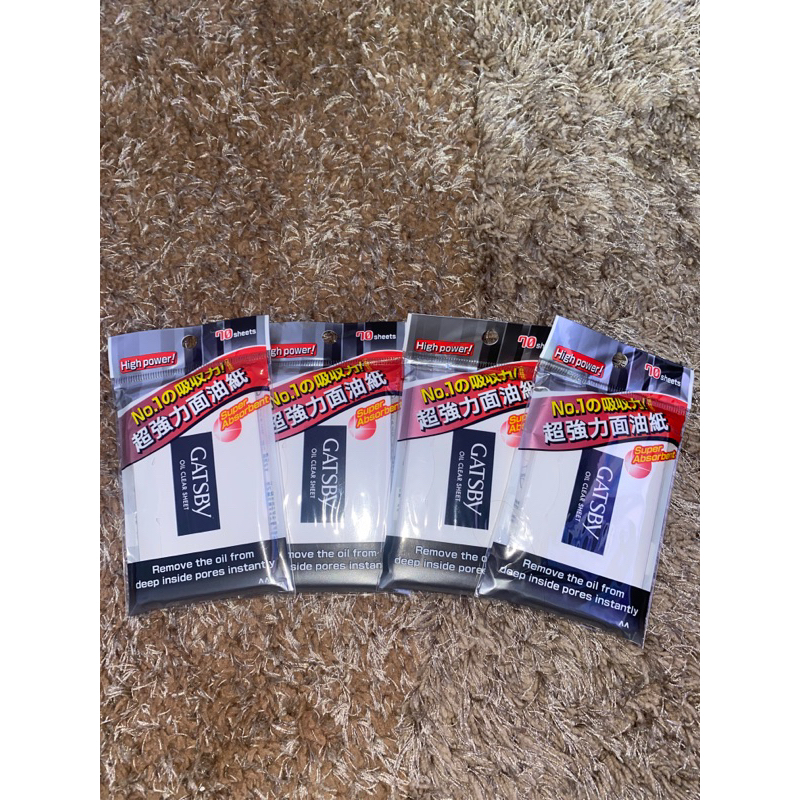 GATSBY oil control sheet/70sheets | Shopee Philippines