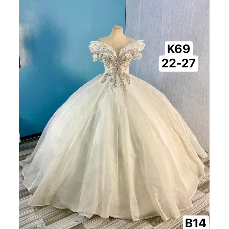 K69 Wedding gown | preloved | Shopee Philippines