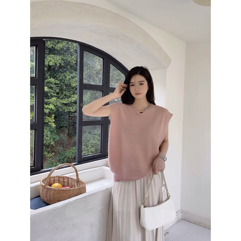 Only.Fashion Sleeveless Knitted Top #1274 | Shopee Philippines