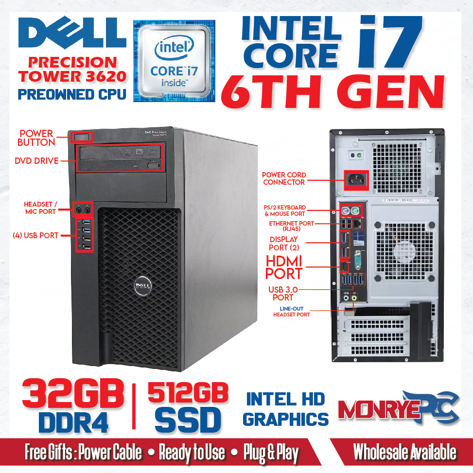 Desktop / CPU / INTEL CORE i7 i5 i3 / 32GB 16GB 8GB RAM / 512G 256GB 128GB SSD / Ready to use ...