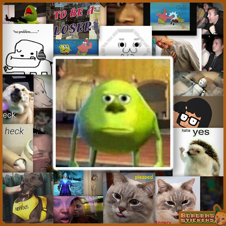 Funny Reactions / Cats / Meme stickers - Vinyl Waterproof Sticker 【Meme ...