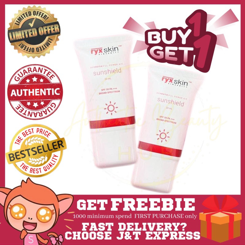 AUTHENTIC BUY1 TAKE1 Ryx Skin SUNSHIELD 20ml VERSION 2 SUNSCREEN SPF40 ...