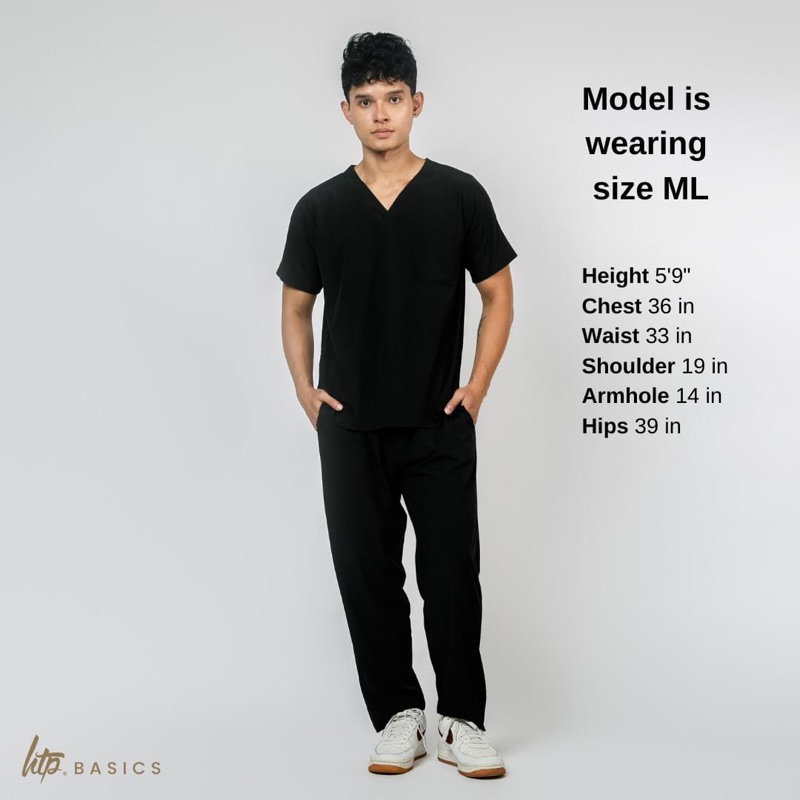 HTP Basics - 5 Pocket Unifit Scrub Suit (Unisex) | Shopee Philippines