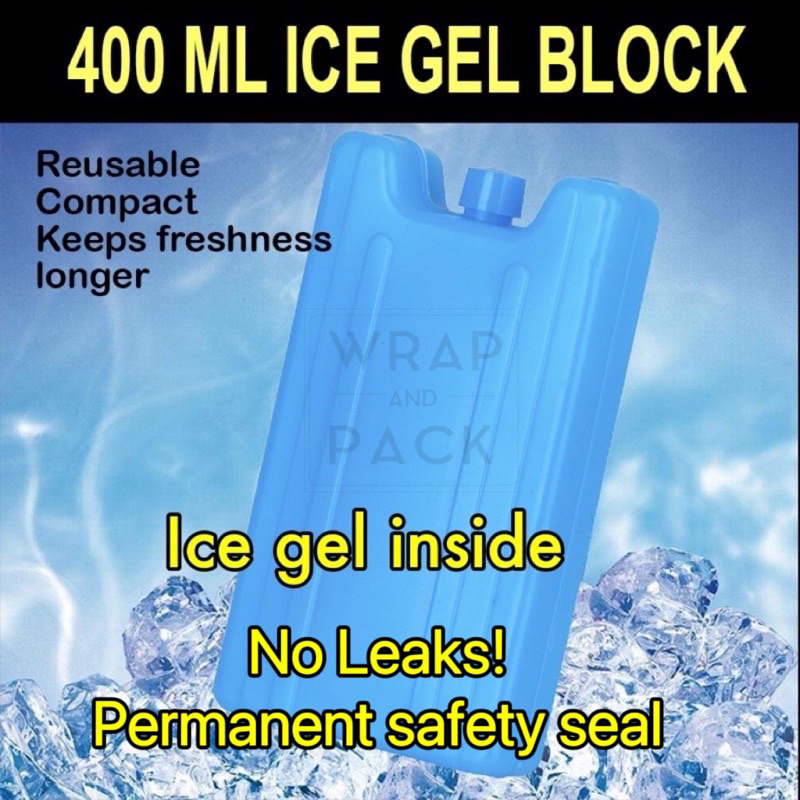 400ml Ice Block ice pack ice gel Blue gel ice bricks reusable for air ...