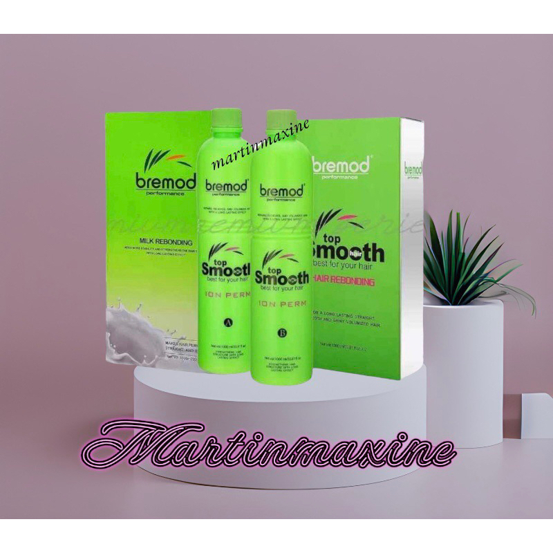 BREMOD top smooth hair rebonding set, 1000ml (milk rebonding | classic ...