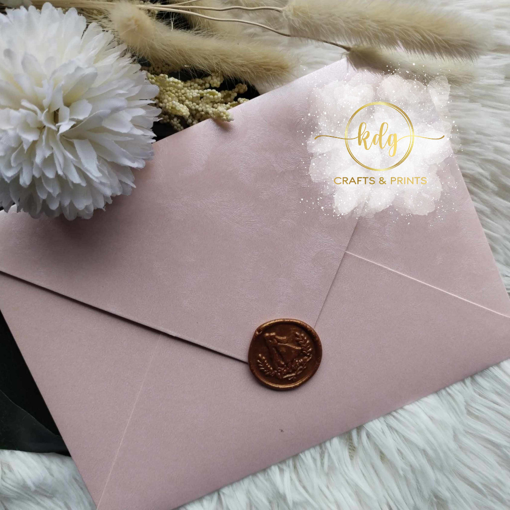 1 piece - Pastelle Pink - Makapal 5R Baronial Envelopes For Invitations ...