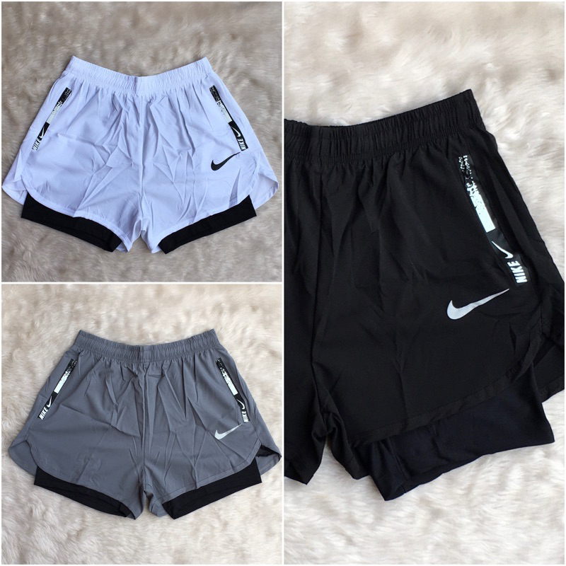 female sexy shorts quick dry running gym tennis women short with inner ...