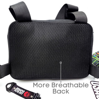 USAGI Vlogger 2 Chest Cam Motorcycle Bag w/ Smartphone Holder Pouch ...