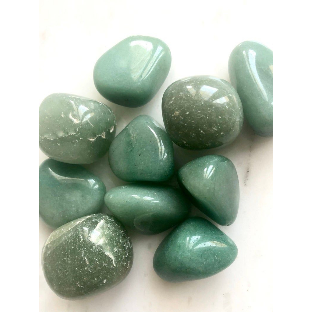 Aventurine Tumbled Stones healing stone good luck charms green color ...