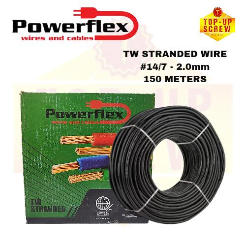 POWERFLEX TW STRANDED WIRE #14/7 (2.0mm2) 150meters per order (1box ...