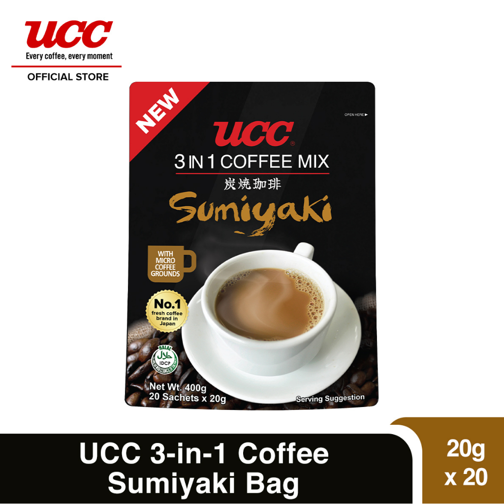 UCC 3-in-1 Sumiyaki Coffee Bag (20g x 20) | Shopee Philippines