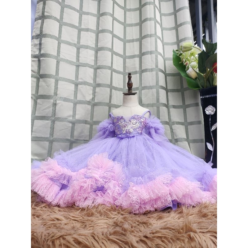Code : MR ( gown for kids combination/rainbow) | Shopee Philippines