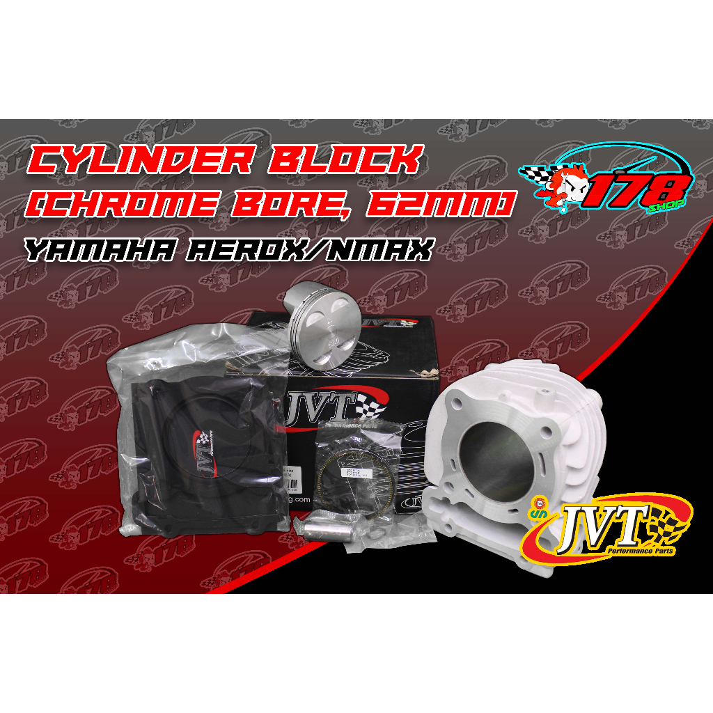 JVT block nmax 155/ aerox 155 chromebore （62mm） | Shopee Philippines