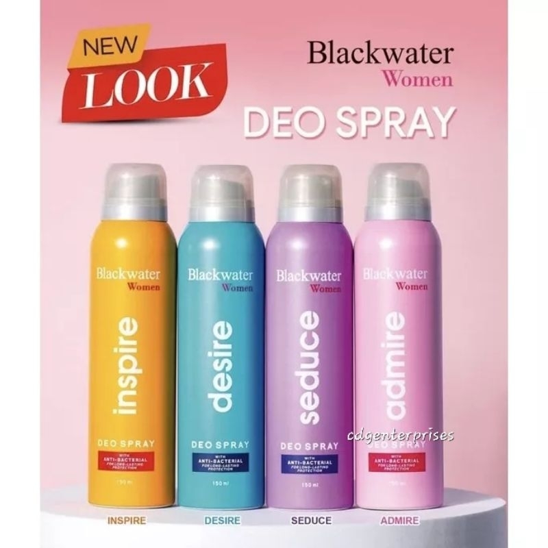 Blackwater Women DESIRE, SEDUCE,ADMIRE,INSPIRE DEO SPRAY150ML | Shopee ...