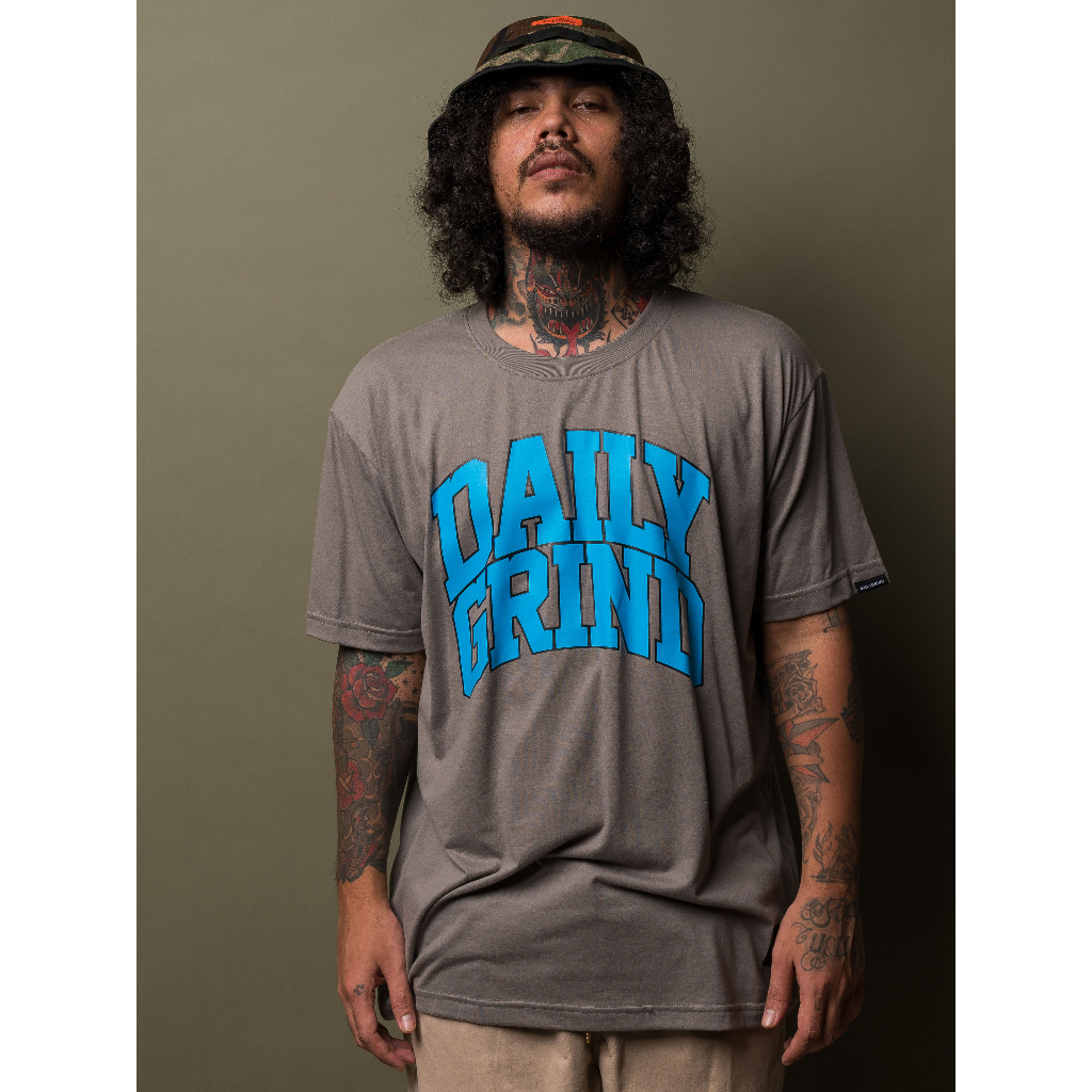 DAILY GRIND VARSITY TSHIRT GRAY | Shopee Philippines