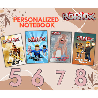 Customized Roblox Notebooks with photo top - per piece | Shopee Philippines