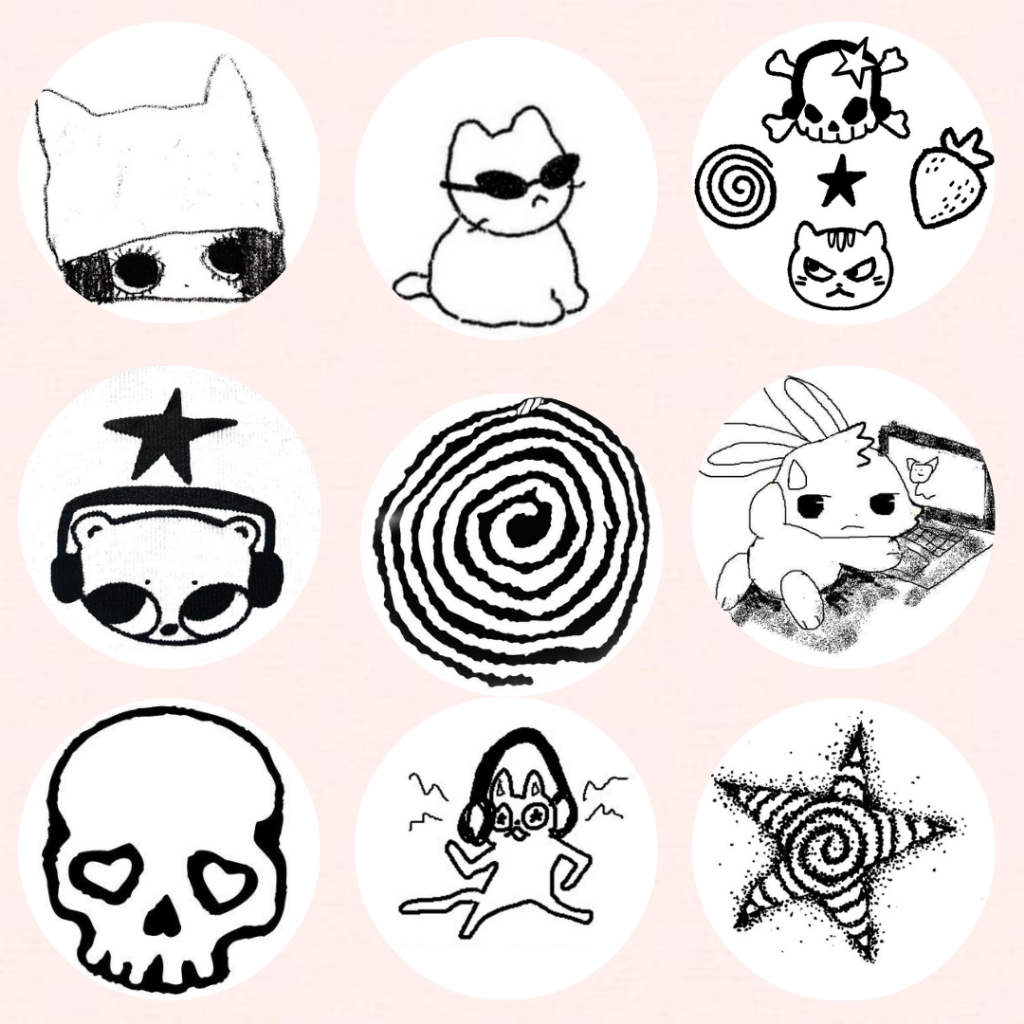 MINIMALIST BUTTON PINS (JAPANESE ART AESTHETIC) | Shopee Philippines