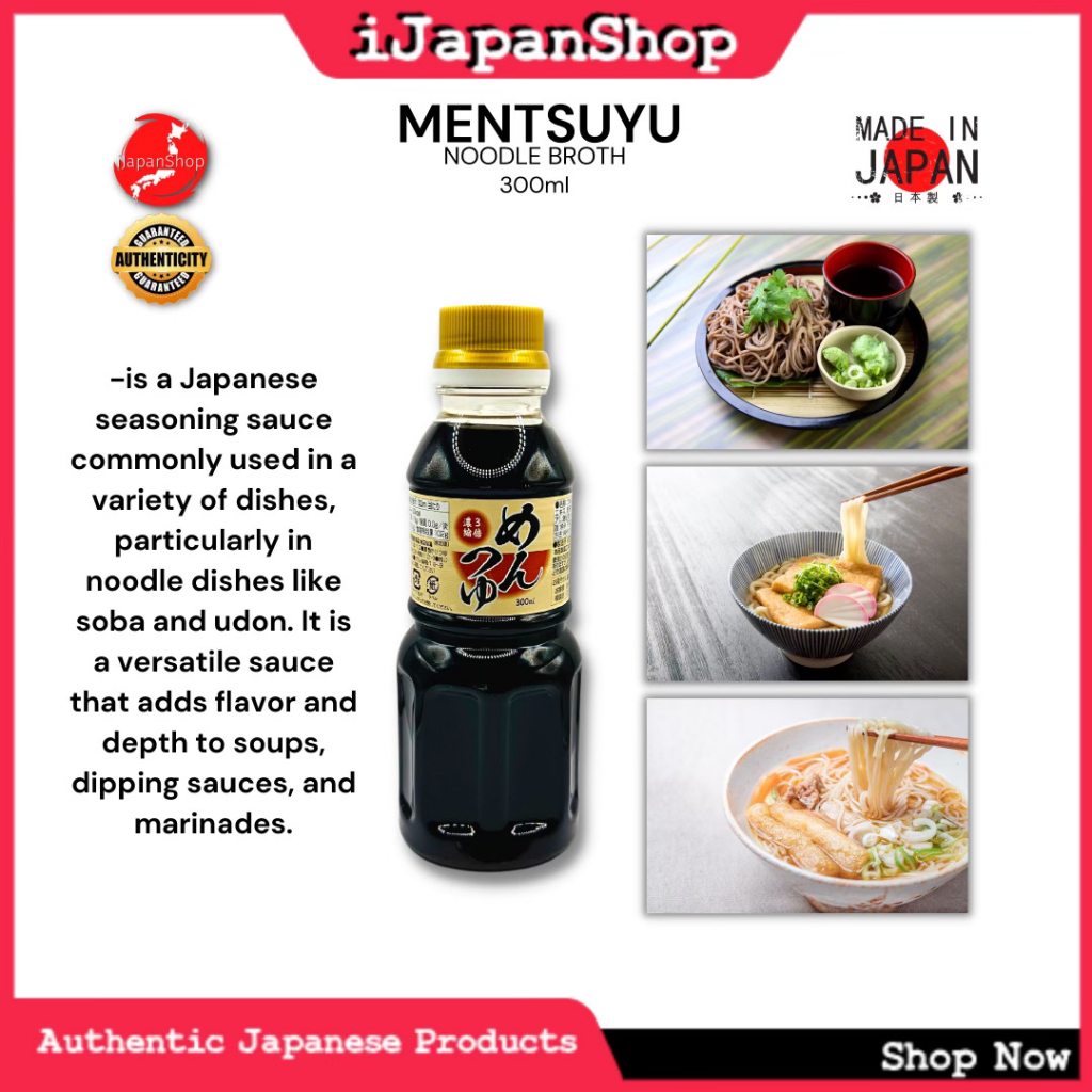 Mentsuyu Japanese Noodle Broth Seasoning Sauce 300ml Expiry Date 7/30 ...