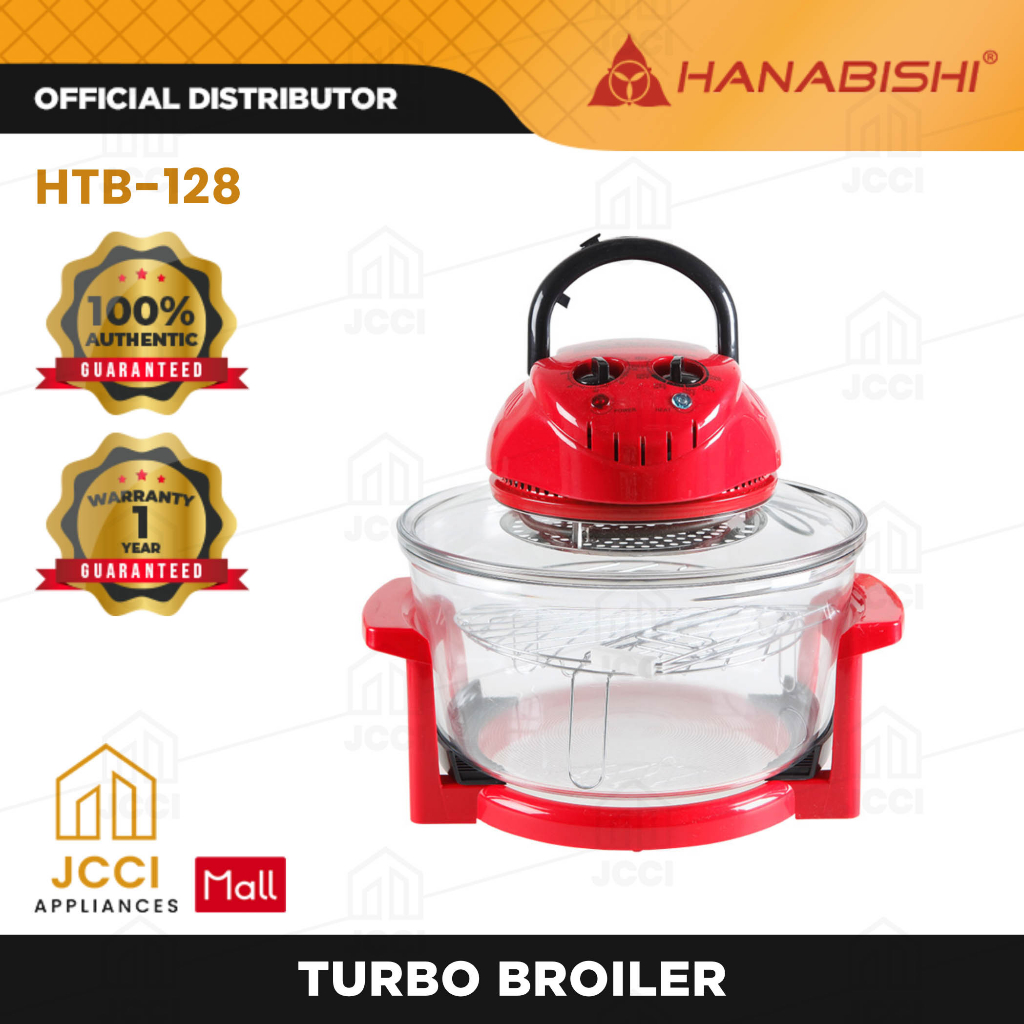 Hanabishi Turbo Broiler W/ Free Tong & Rack Original with 1 Year ...