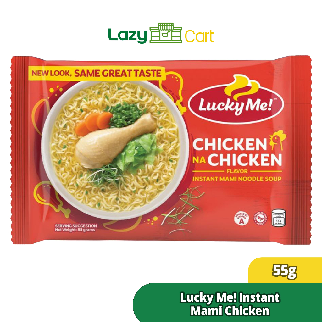 Lazycart Lucky Me! Instant Mami Chicken 55g – A Classic and Comforting Noodle Soup! | Shopee ...